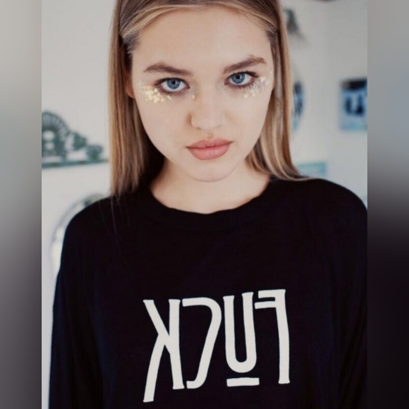 Daydream Nation | Tops | Nwt Daydream Nation Kcuf Selfie Crop In Black ...